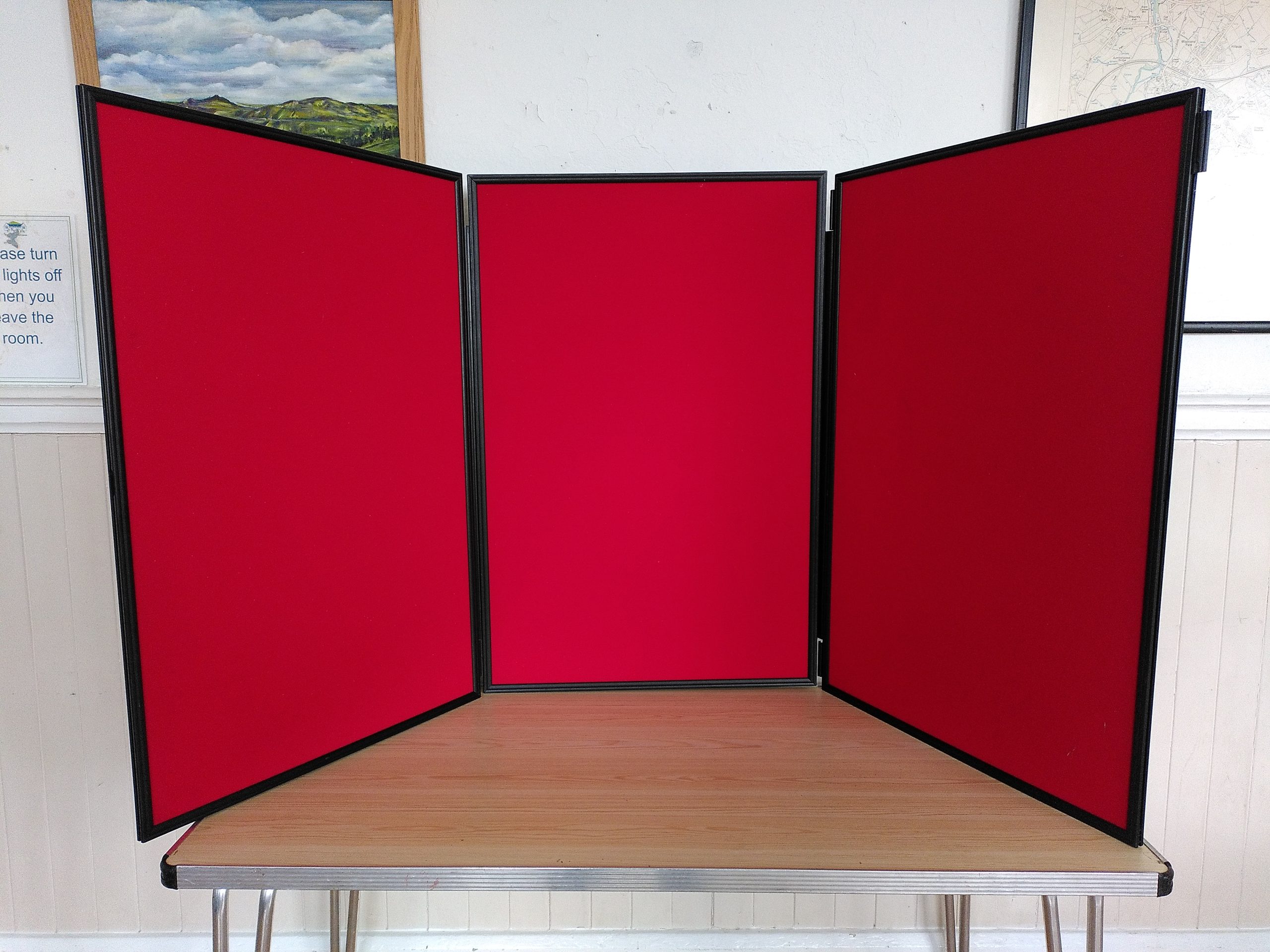 Folding Display Boards - South Brent Old School Community Centre